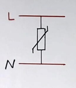 MOV, Metal Oxide Varistor concept, with Connection Diagram